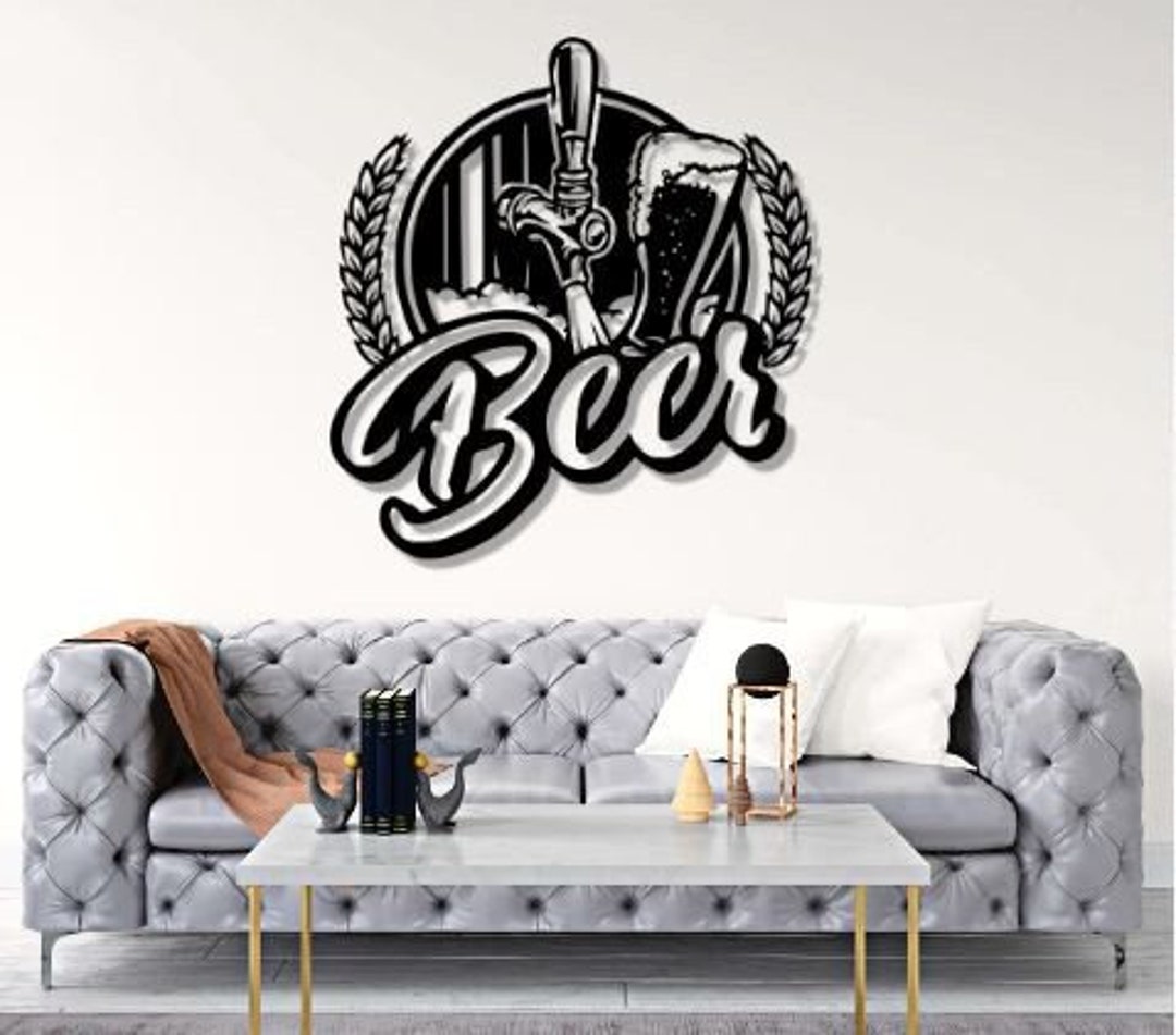 Beer Svg Dxf Png Files Laser Cut File Beer Wall Art Design for - Etsy