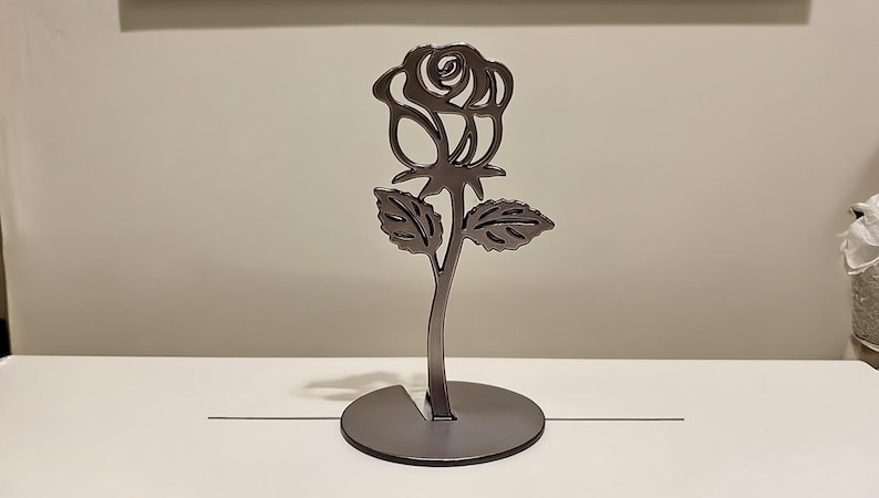 Metal Rose Stand SVG DXF Files, CNC Laser Cut Design - Etsy