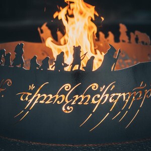 Fire Ring Dxf Svg Files , Lotr ,firepit , Fire , Area Ring Metal Cut ...