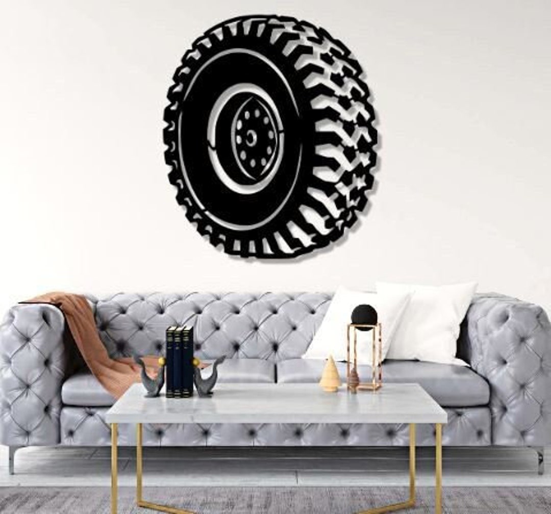 Wheel Svg Dxf Png Files , Laser Cut File , Wheel , Tire , Tyre , Wall ...