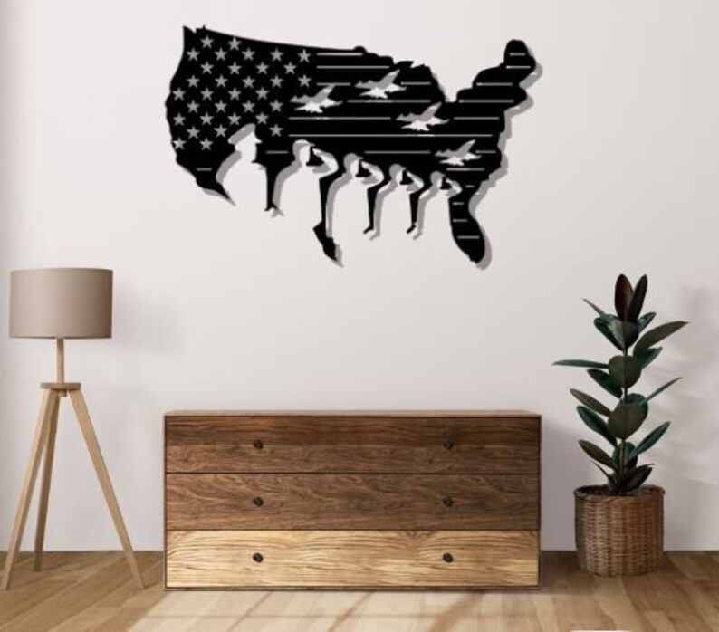 American Flag Veteran Design SVG DXF, Laser Cut File - Etsy