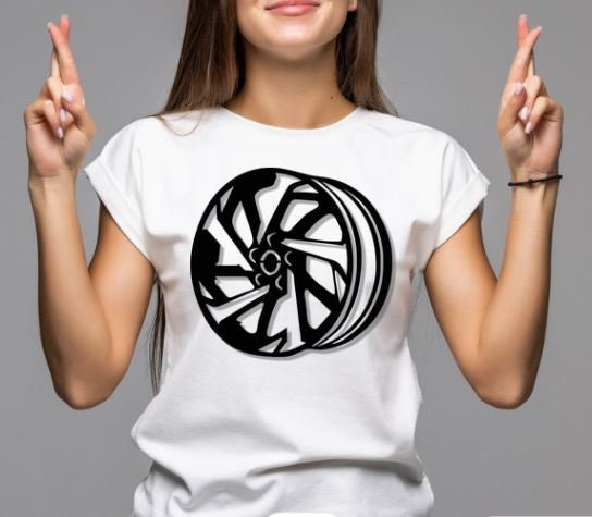 Rim Svg Dxf Png Files , Laser Cut File , Rim Rims Wheel Tire Wall Art ...