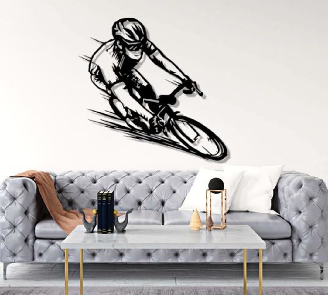 Biker Svg Dxf Png Files Laser Cut File Bike Bicycle Racer Fast Biker ...