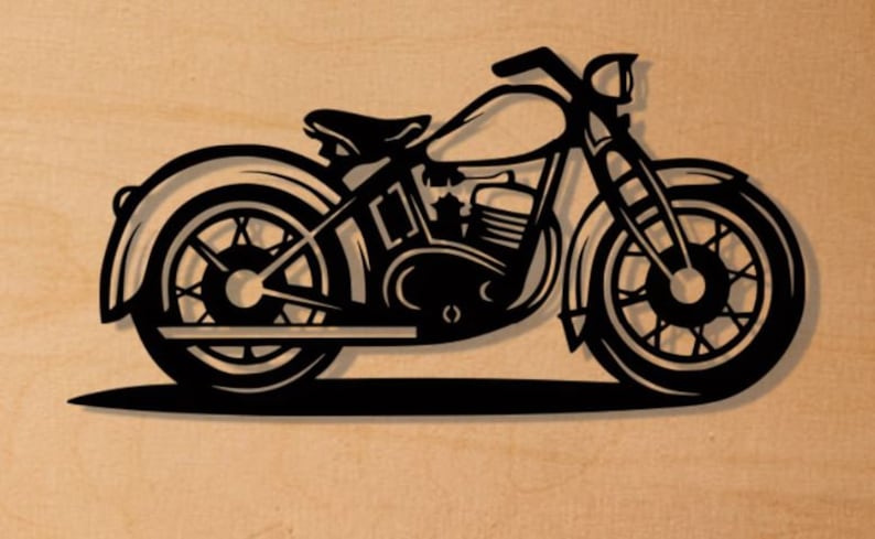 Motorcycle Side View Wall Decor, Laser Cut File (svg, Dxf, Png) - Etsy