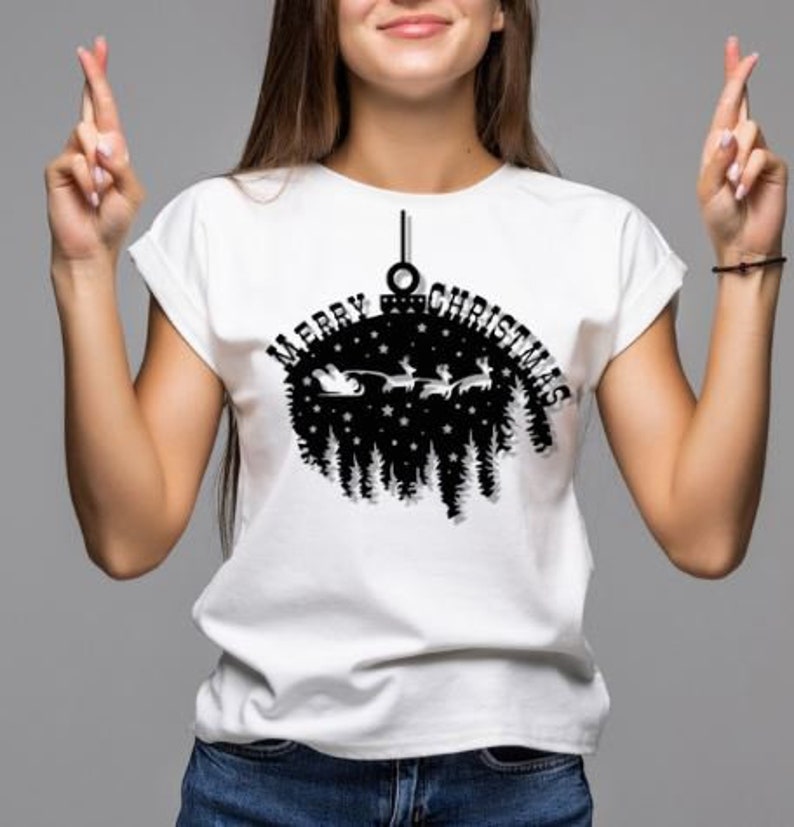 Christmas Svg Dxf Files , Laser Cutting , Santa Claus Trees Snow Merry ...