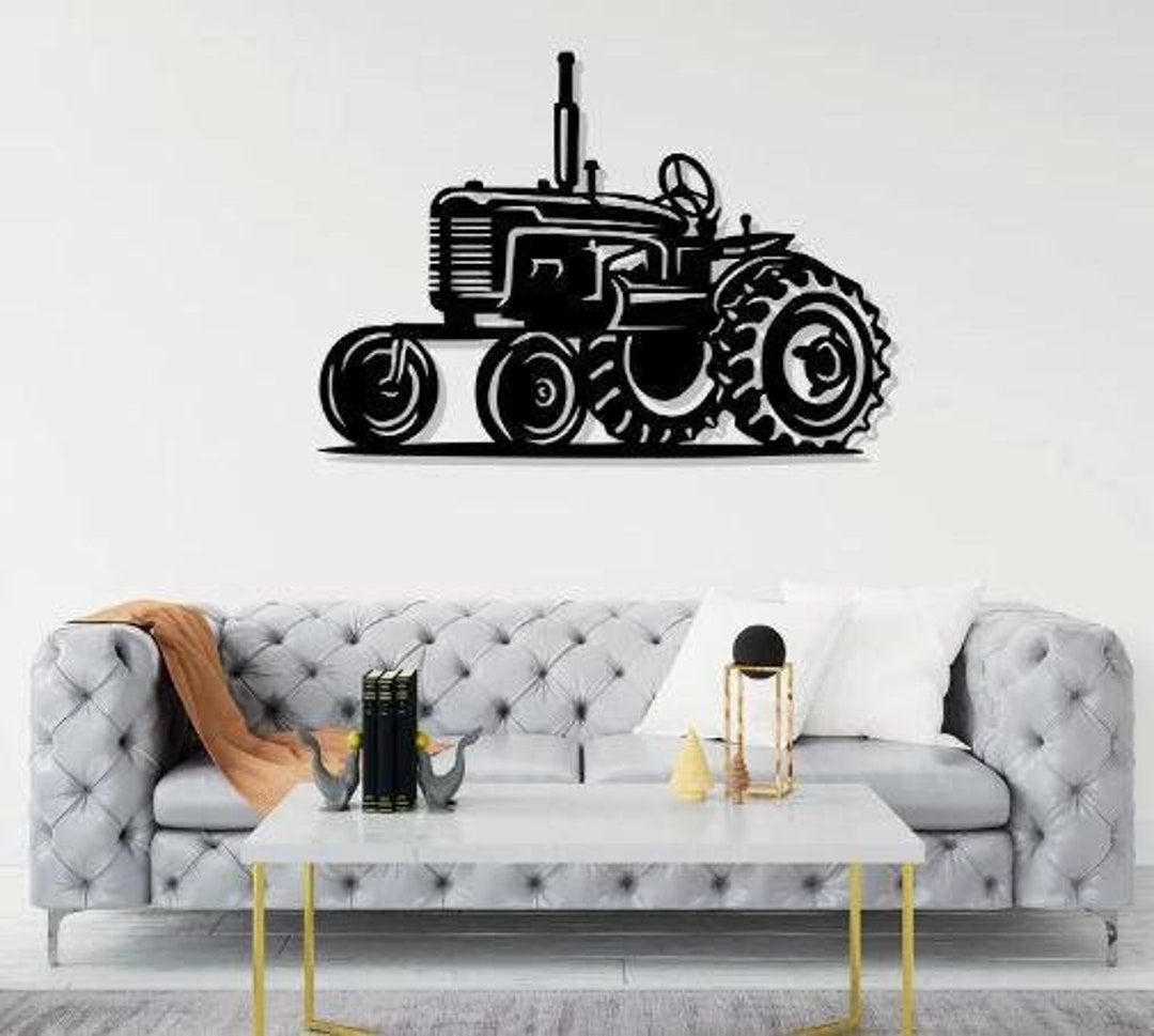 Tractor Svg Dxf Files Tractors Wall Art Laser Cut File for Cnc Laser ...