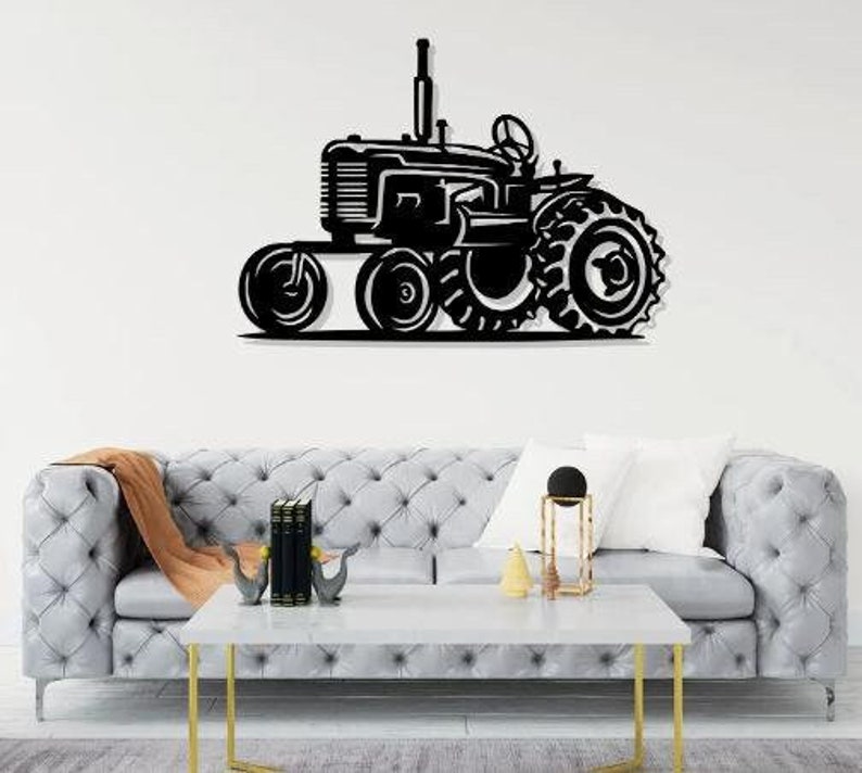 Tractor Svg Dxf Files Tractors Wall Art Laser Cut File for Cnc Laser ...