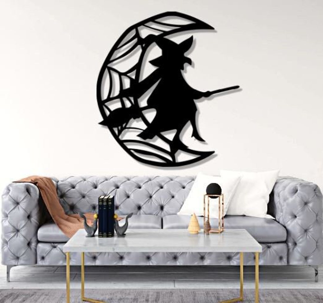 Witch Dxf Svg Png Files , Laser Cut File , Wall Art , Decor , Witch ...