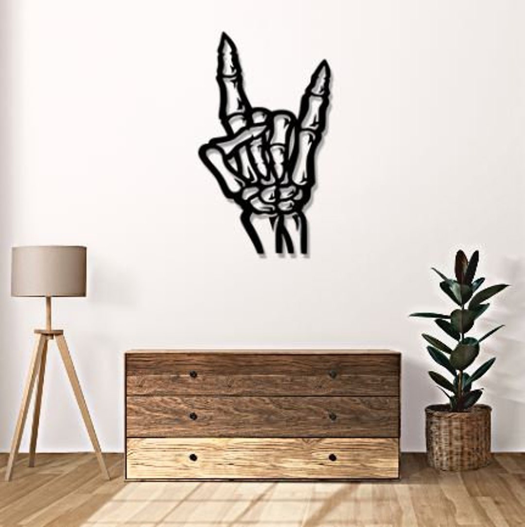 Rock Hand Sign Vector Cut File, Laser, CNC, Cricut (svg, Dxf, Png) - Etsy