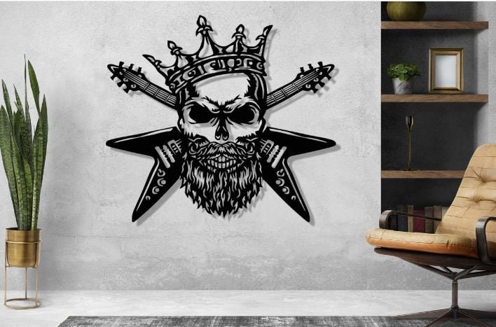 Rock N Roll Svg Dxf Png Files , Laser Cut File , Rock , Music , Electro ...