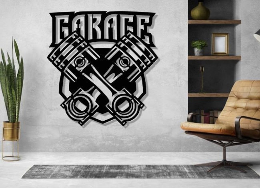 Garage Svg Dxf Png Files , Laser Cut File , Piston , Garage Pistons ...