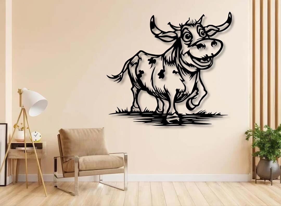 Crazy Cow Svg Dxf Files Laser Cut File for Cnc Laser Plasma Cricut ...