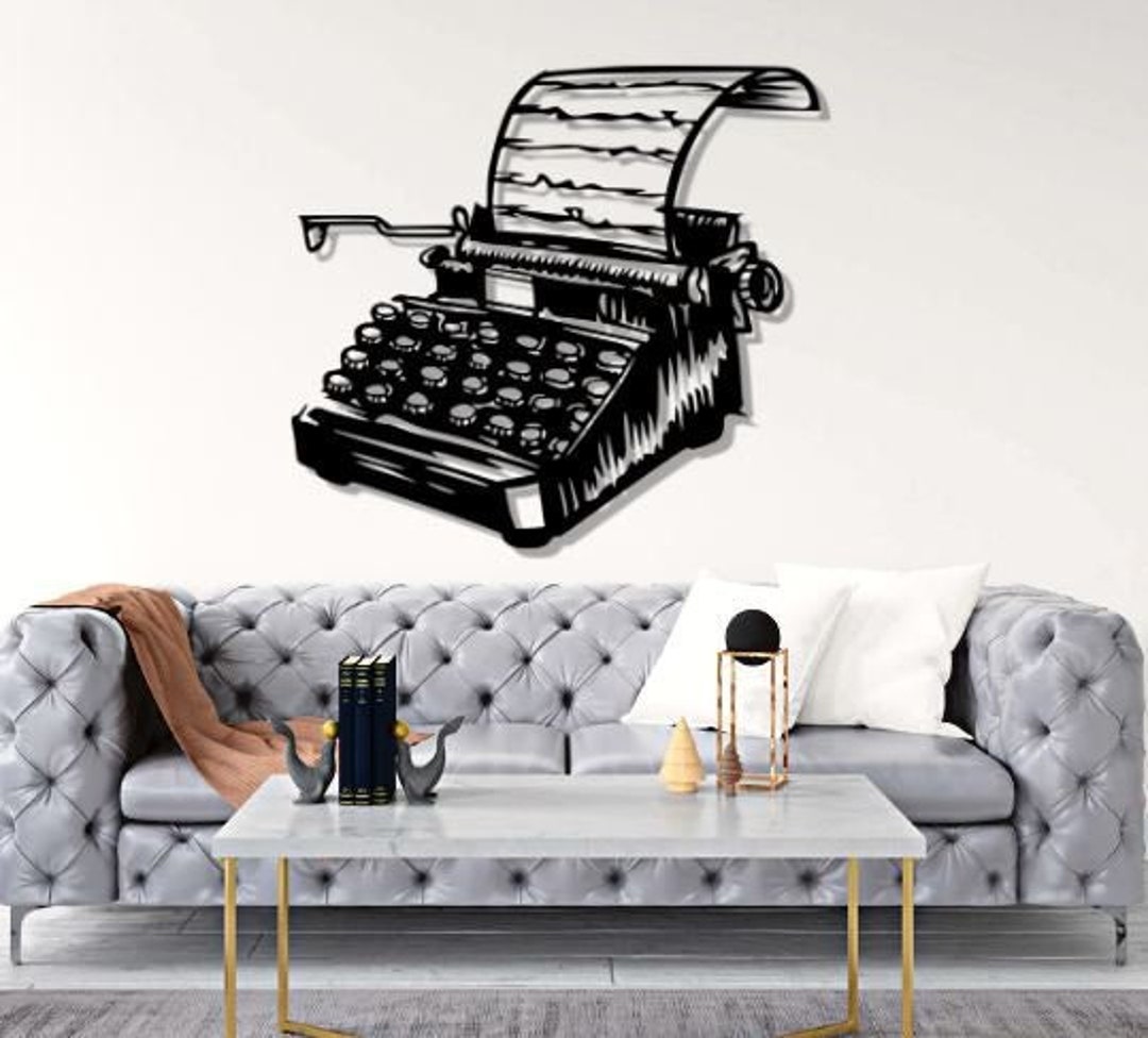 Buy Typewriter Svg Dxf Png Files Laser Cut File Vintage Retro Vinyl ...