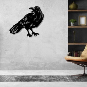 Raven Svg Dxf Files , Laser Cut File , Ravens , Bird , Birds , Wall Art ...