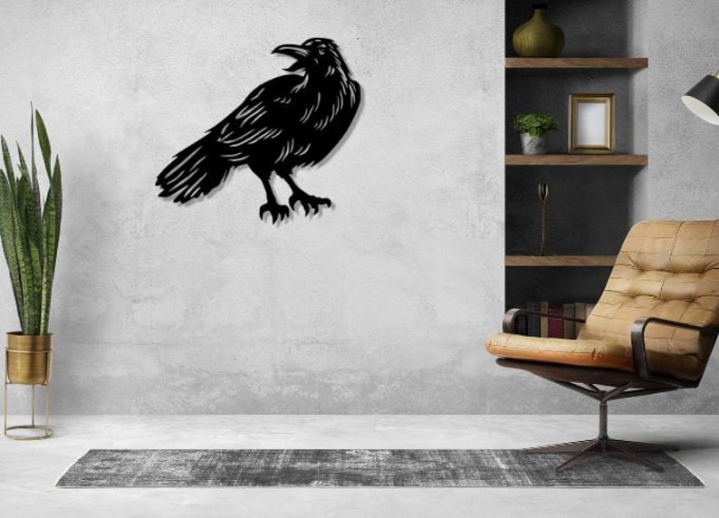 Raven Svg Dxf Files , Laser Cut File , Ravens , Bird , Birds , Wall Art ...