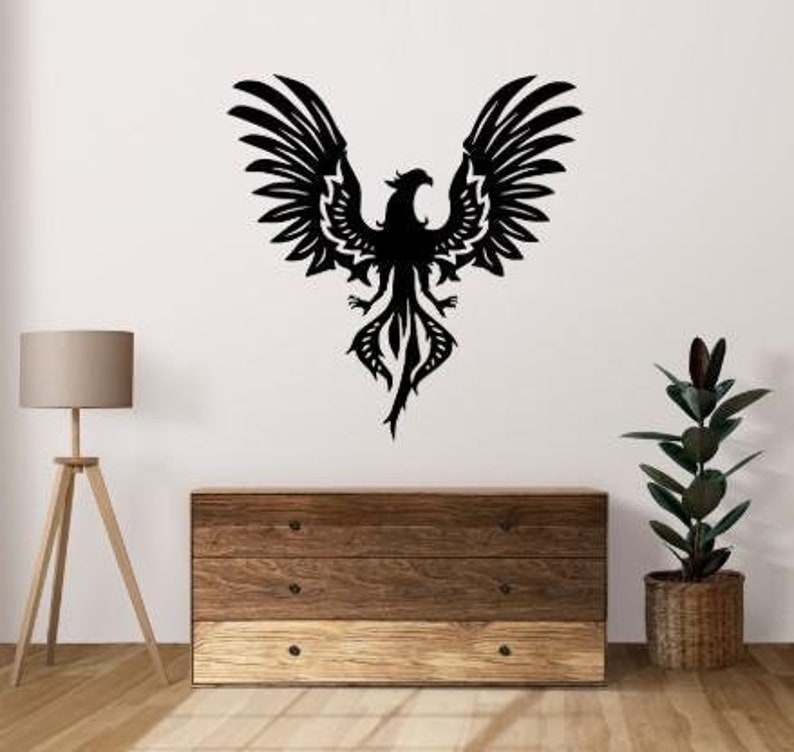 Phoenix Svg Dxf Png Files Vector Cut File for Cnc Laser Plasma Cricut ...