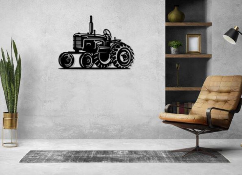 Tractor Svg Dxf Files Tractors Wall Art Laser Cut File for Cnc Laser ...