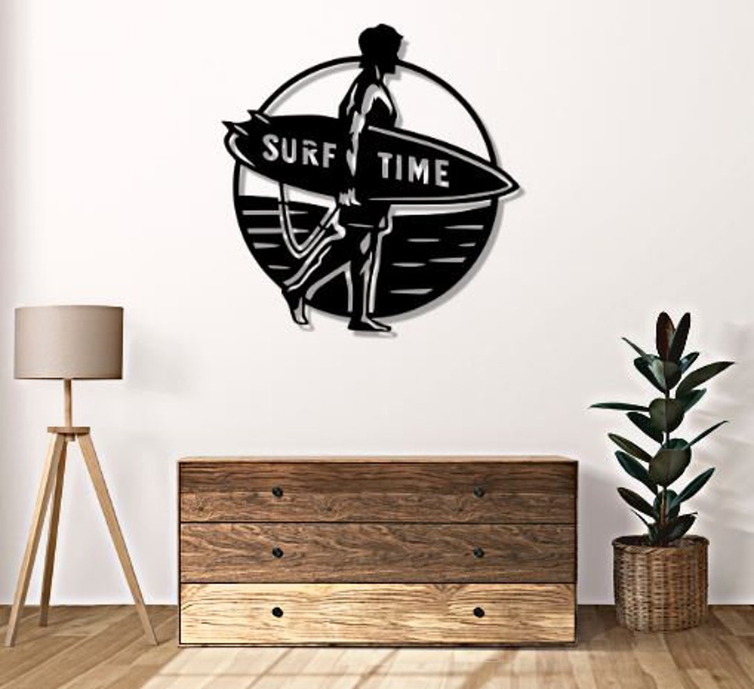 Surf Svg Dxf Png Files Laser Cut File Surf Summer Time Surf Board Sea ...