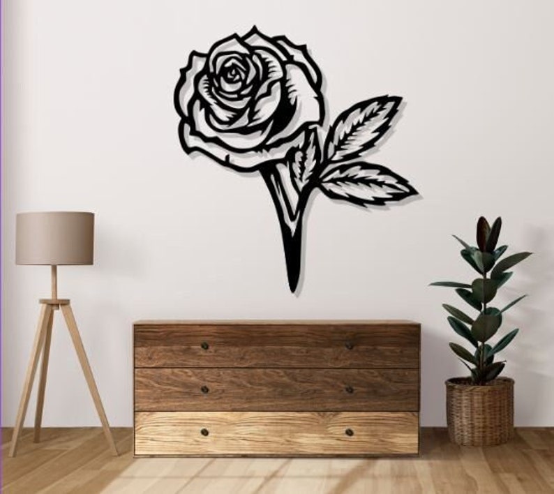 Rose Svg Dxf Png Files , Laser Cut File , Rose , Flower , Cricut Files ...