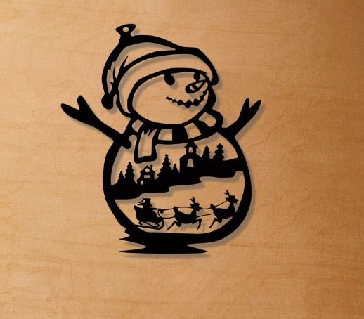 Mr Snowman Svg Dxf Files , Laser Cutting Snow Winter Noel Christmas ...