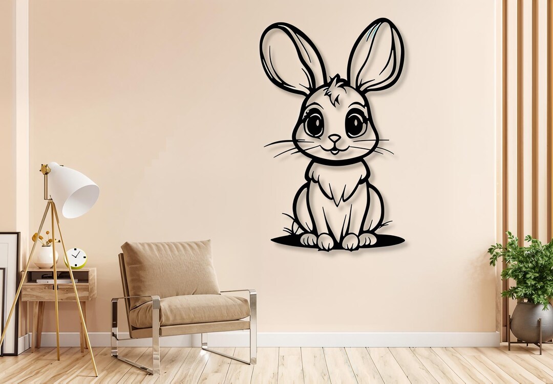 Rabbit Vector Cut File, Bunny Laser Cut Svg Dxf for CNC - Etsy