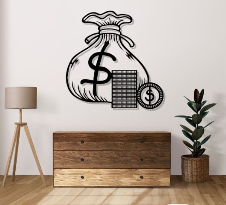 Finance Svg Dxf Png Files , Laser Cut File , Cricut Files , Dollar ...
