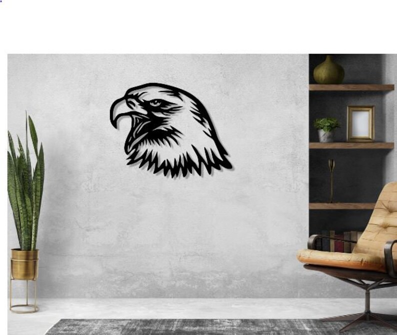 Eagle Head Wall Art, Laser Cut Files (SVG, DXF) - Etsy
