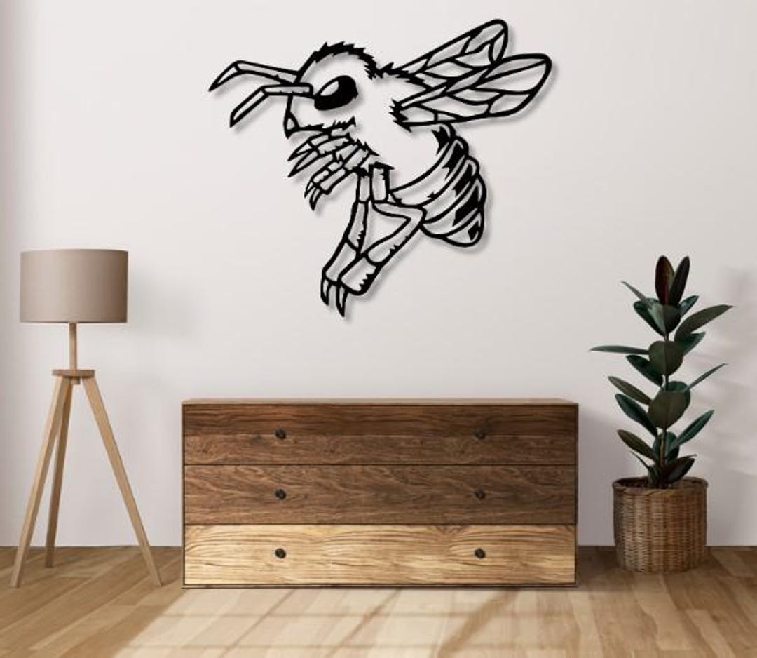 Bee Svg Dxf Files Laser Cut File Bee Metal Art for Cnc Plasma Cutting ...