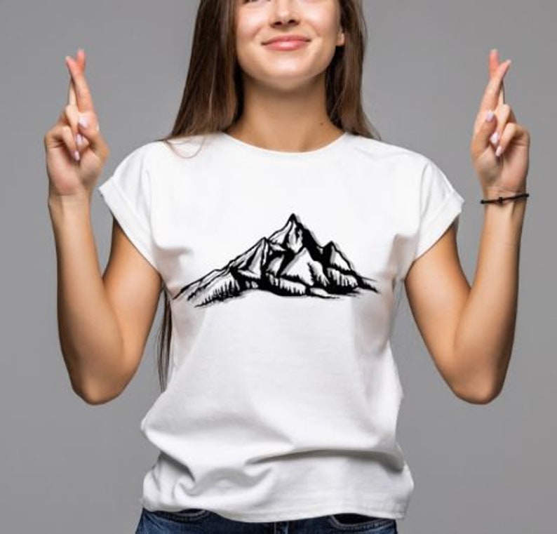 Mountain Svg Dxf Files , Laser Cut File , Mountains Hills Trees Scene ...