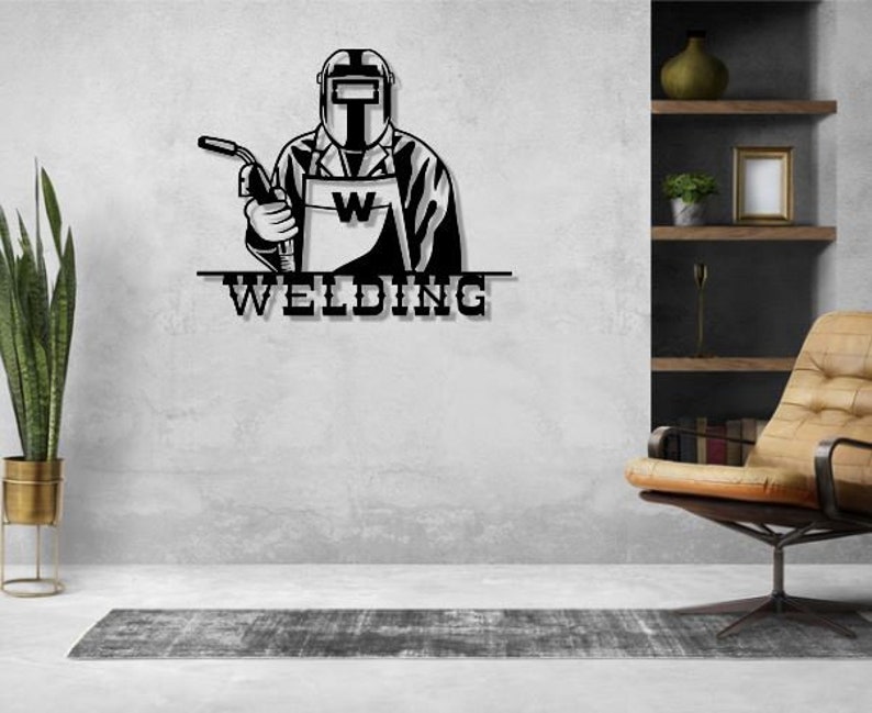 Weld Svg Dxf Png Files Laser Cut File Welder Welding Iron Crafter Wall ...