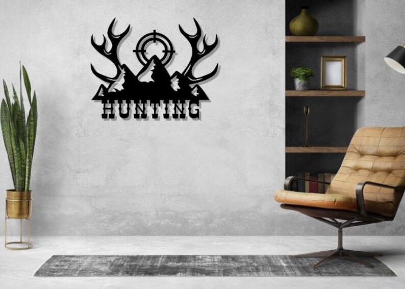 Hunter Svg Dxf Png Files , Laser Cut File , Mountain , Horn , Hunt ...