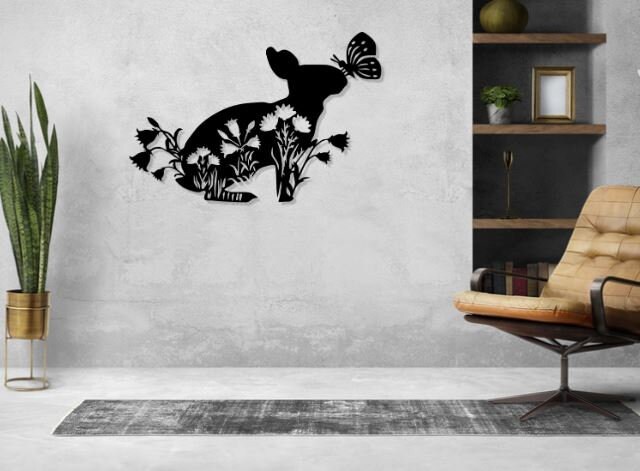 Rabbit Svg Dxf Png Files , Laser Cut File , Cricut Rabbit , Bunny ...