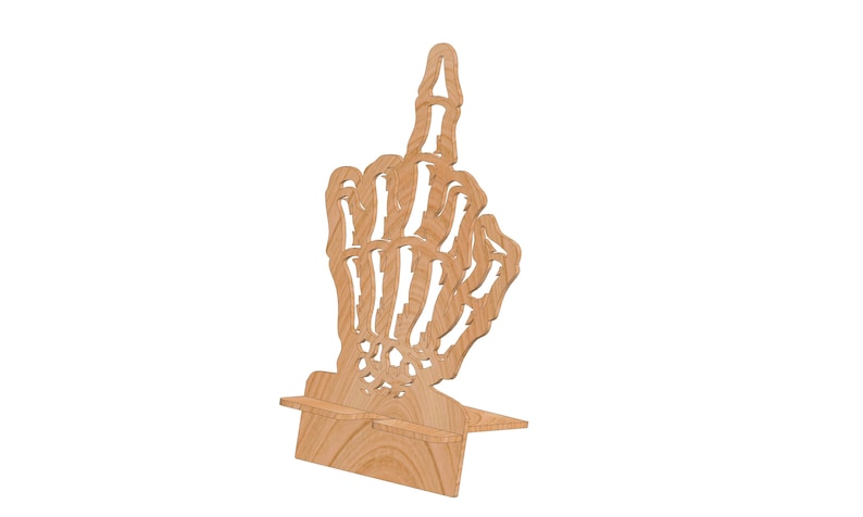 Middle Finger Phone Stand SVG DXF, Laser Cut File - Etsy