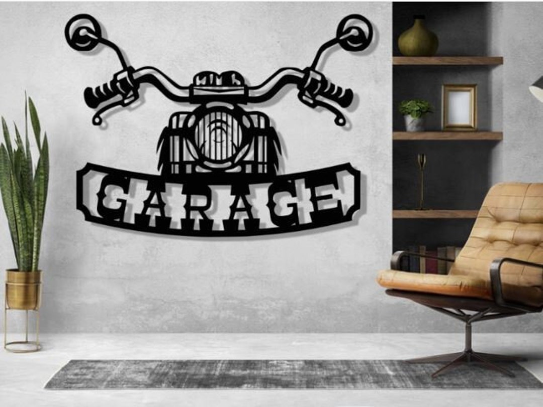 Motorcycle Garage Svg Dxf Png Files , Laser Cut File Motorcycle Design ...