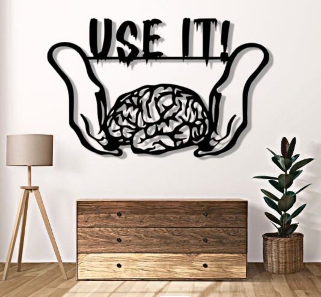 Brain Svg Dxf Png Files Laser Cut File Brain Use It Idea , İntelligent ...