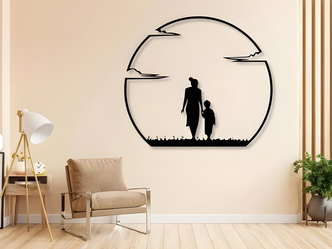 Mom and Child Laser Cut File, CNC Plasma Cricut Glowforge (svg Dxf Png ...