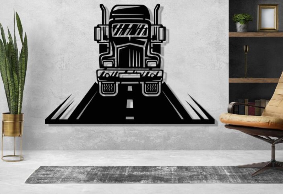 Big Truck Svg Dxf Png Files Laser Cut File Lorry Long Vehicle - Etsy