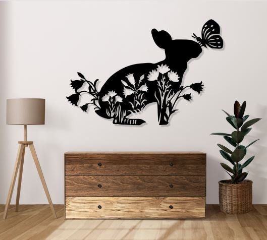 Rabbit Svg Dxf Png Files , Laser Cut File , Cricut Rabbit , Bunny ...