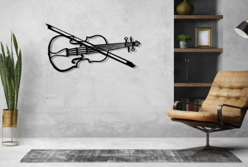Violin Wall Art, Laser Cut Files (SVG, DXF, PNG) - Etsy