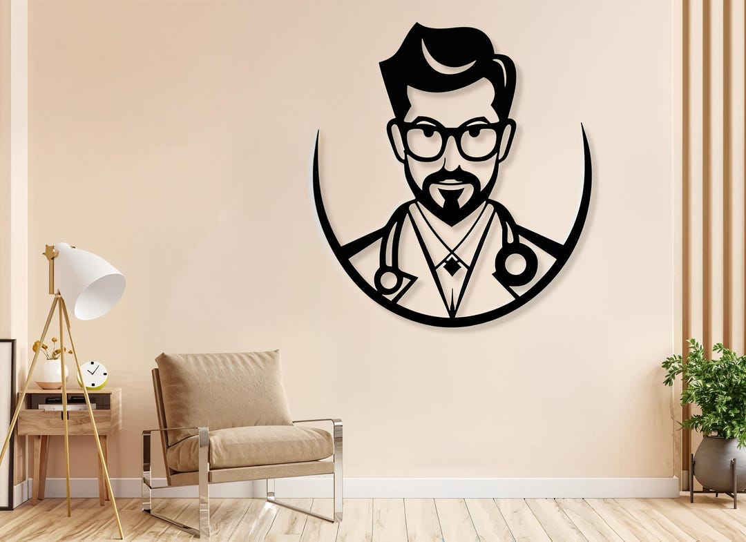 Doctor Portrait SVG DXF, Laser Cut File (CNC) - Etsy
