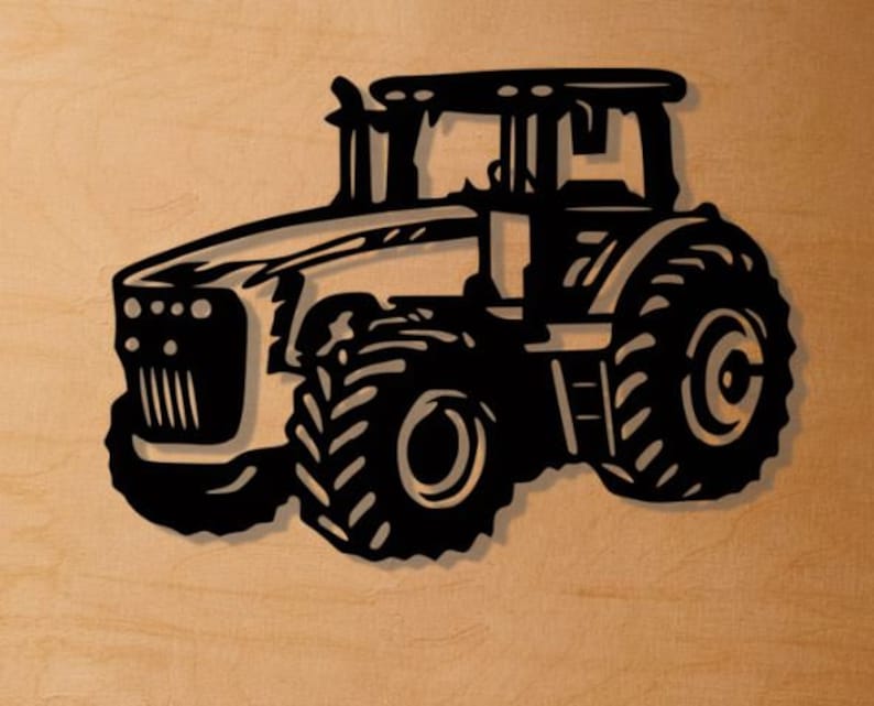 Tractor Svg Dxf Png Files , Laser Cut File , Tractor Vectorel Cut File ...