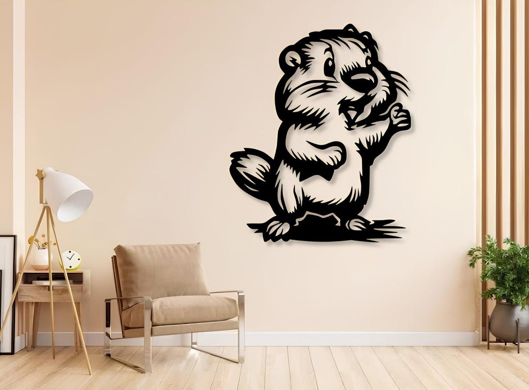 Beaver SVG DXF PNG Files: Laser Cut Vector Art - Etsy