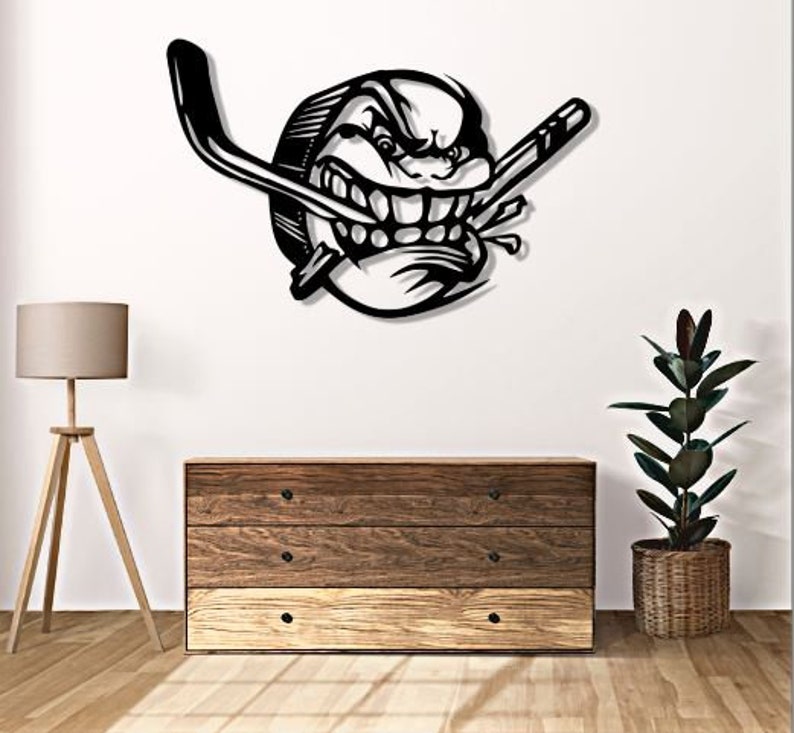Hockey Svg Dxf Png Files Laser Cut File Hockey Stick Ball Wall Art ...