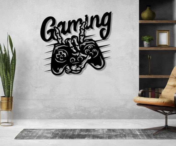 Gamer Svg Dxf Png Files Laser Cut File Game Gaming Gamer Vinyl Wall Art ...