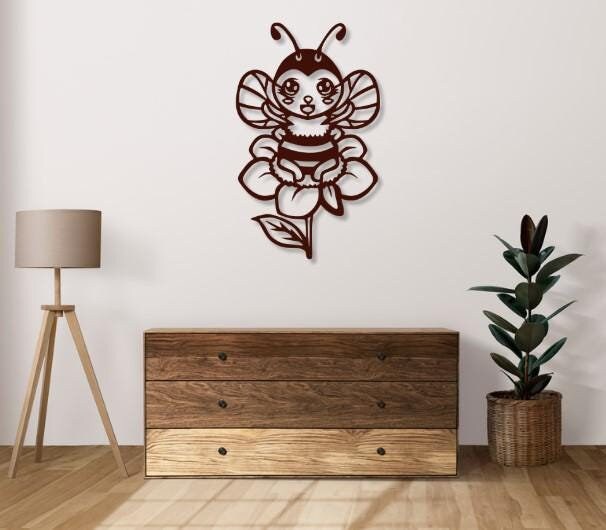 Bee Svg Dxf Files Bee Wall Art Metal or Plywood Cut File for Cnc Laser ...