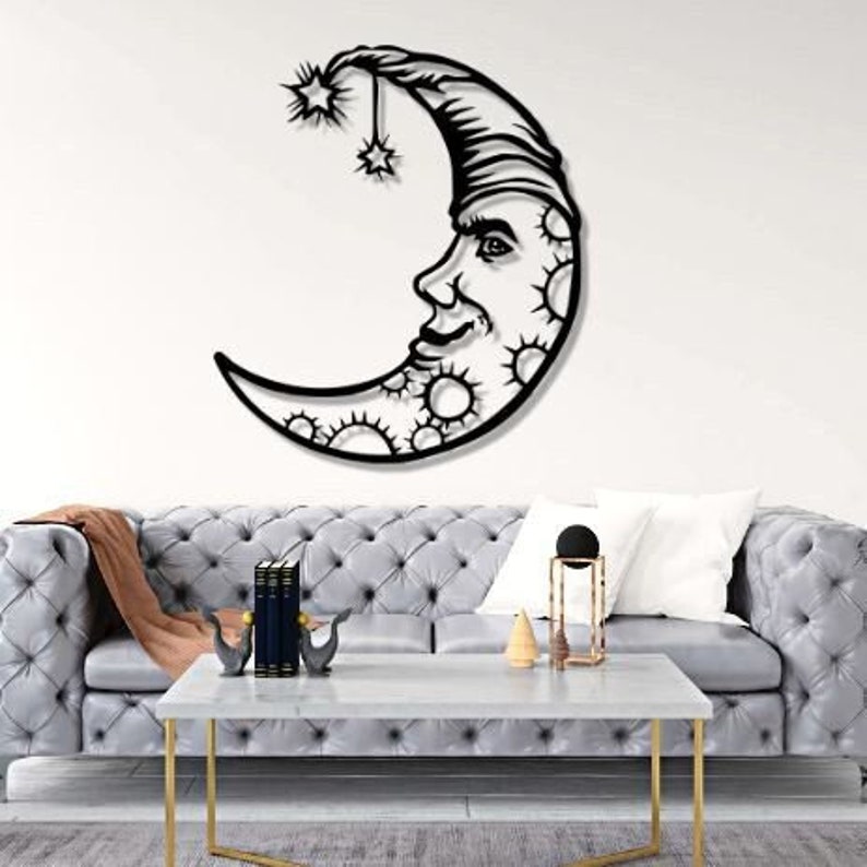 Crescent Svg Dxf Png Files , Laser Cut File , Moon , Happy , Sleepy ...