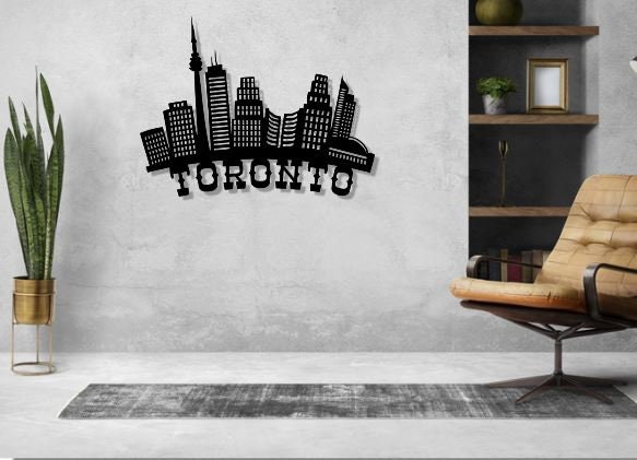 Toronto Svg Dxf Png Files , Laser Cut File , Toronto City Scene ...