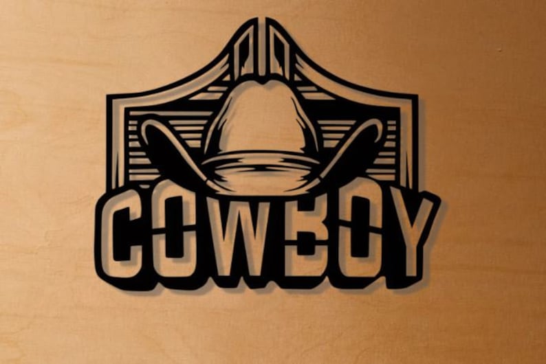 Cowboy Svg Dxf Files Laser Cutting Western Casaba Cowboys - Etsy