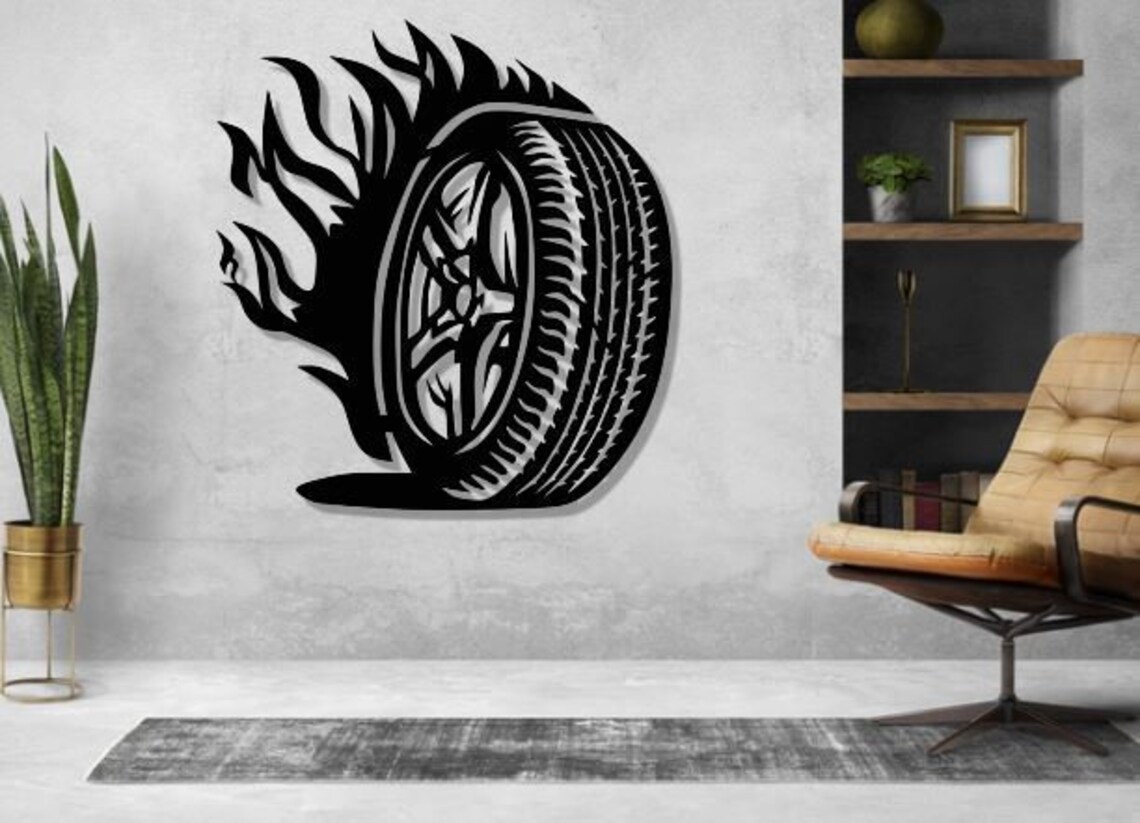 Tire Svg Dxf Files , Laser Cut File , Tire , Tyre Wheel Firing Skid ...