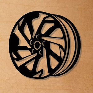 Rim Svg Dxf Png Files , Laser Cut File , Rim Rims Wheel Tire Wall Art ...